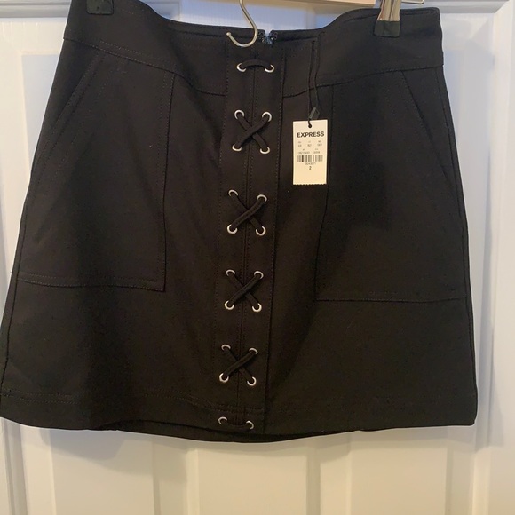 Express | Skirts | Nwt Express Black Mini Skirt | Poshmark